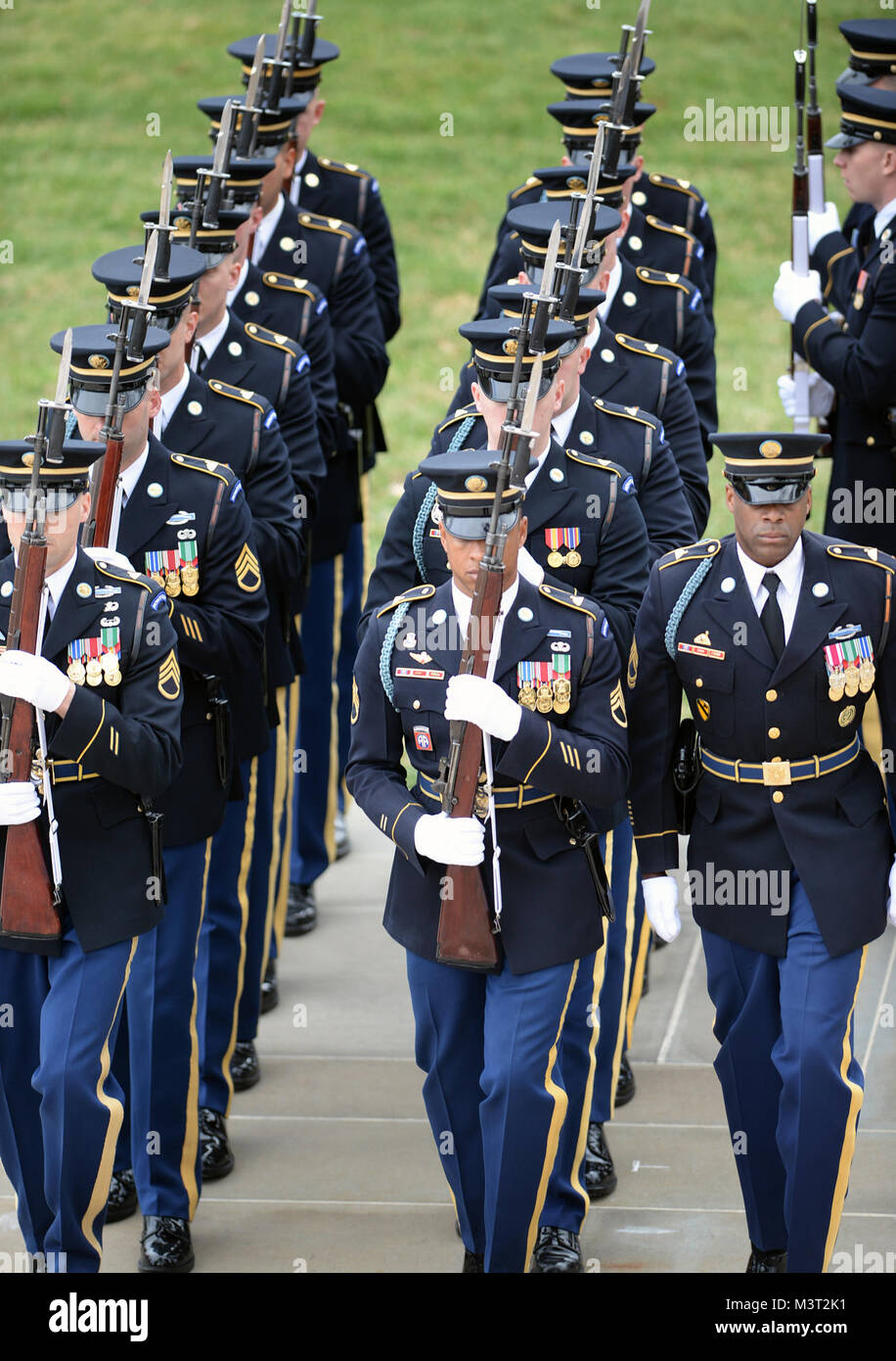 With full Ceremonial Honors presented, members of the U.S. Army Honor ...