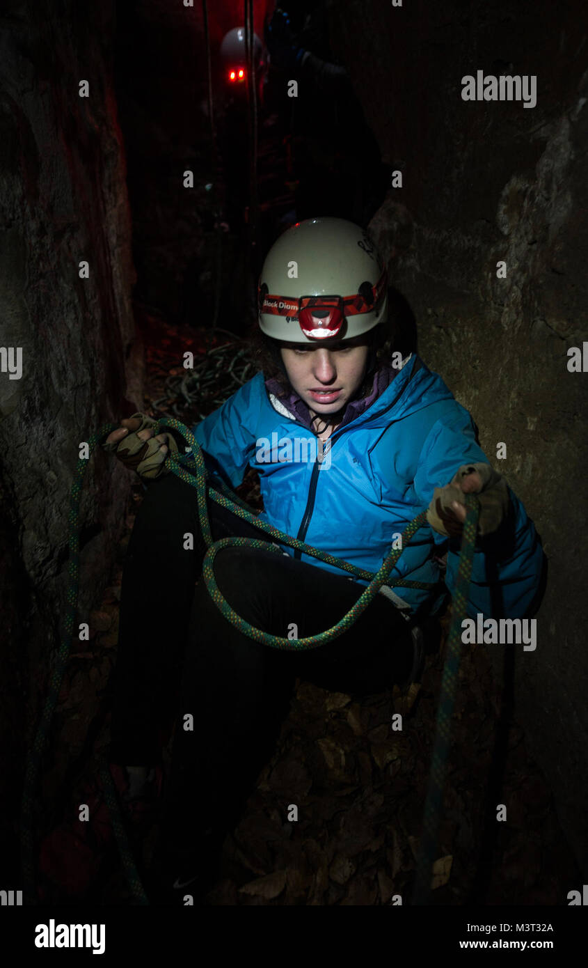 Hanna Rice, a U.S. Military Outdoor Recreation (ODR) guide, manages a ...