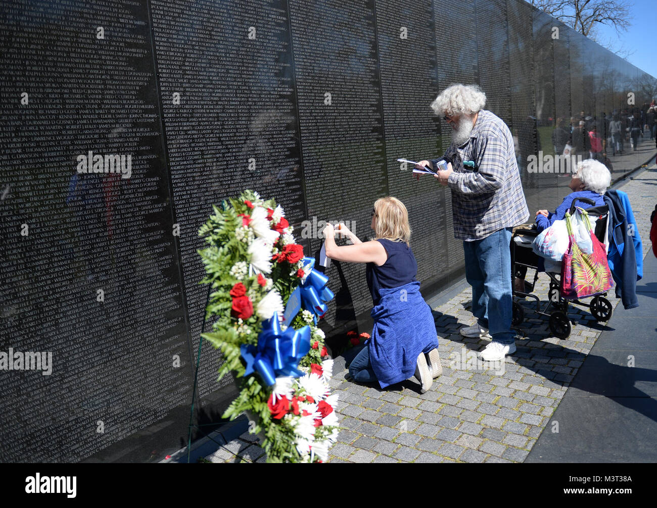 On National Vietnam Veterans Day, family members, tourist and visitors ...