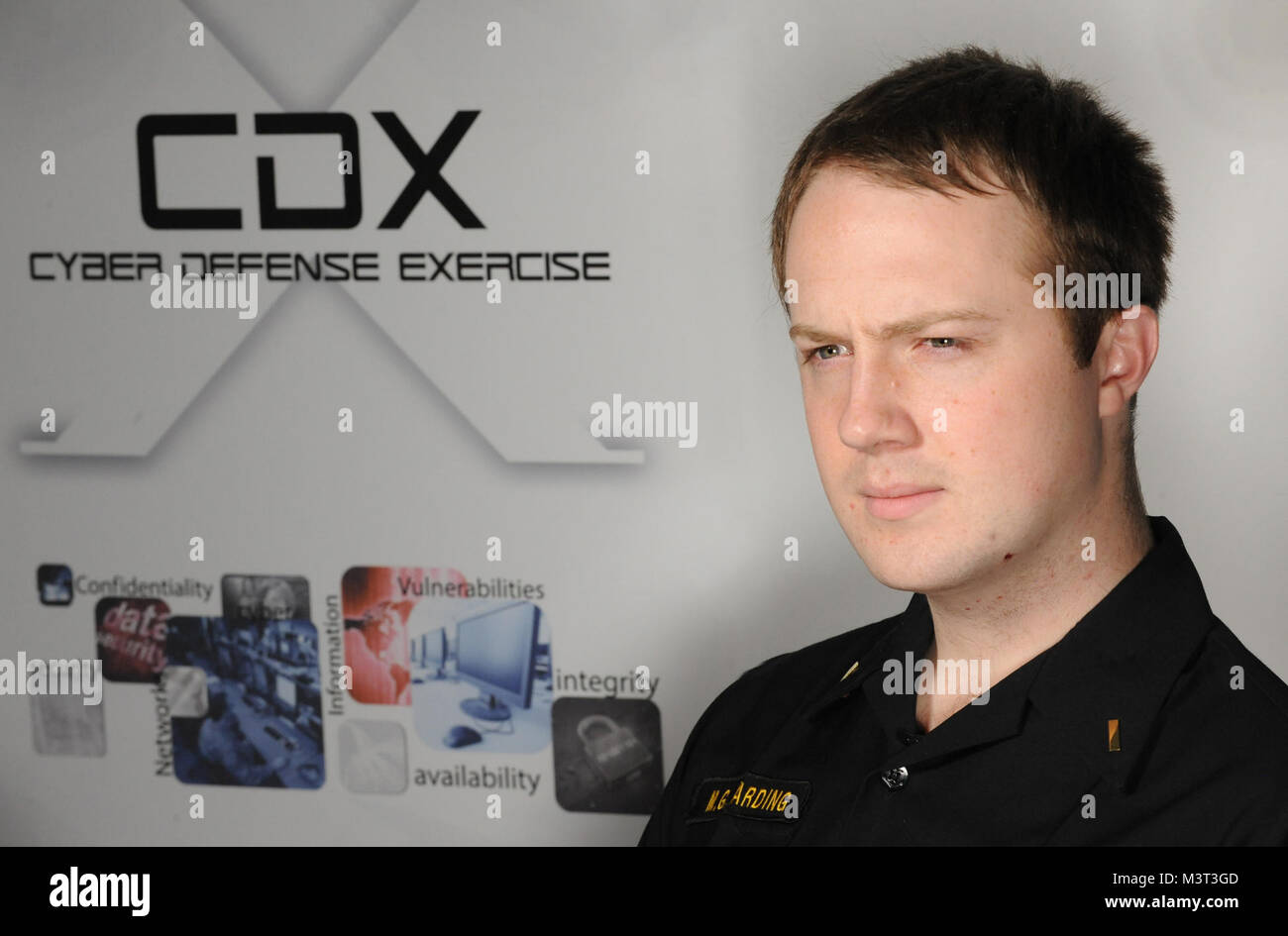 Portrait of U.S. Naval Academy Squad Leader, Midshipman Ensign Michael ...