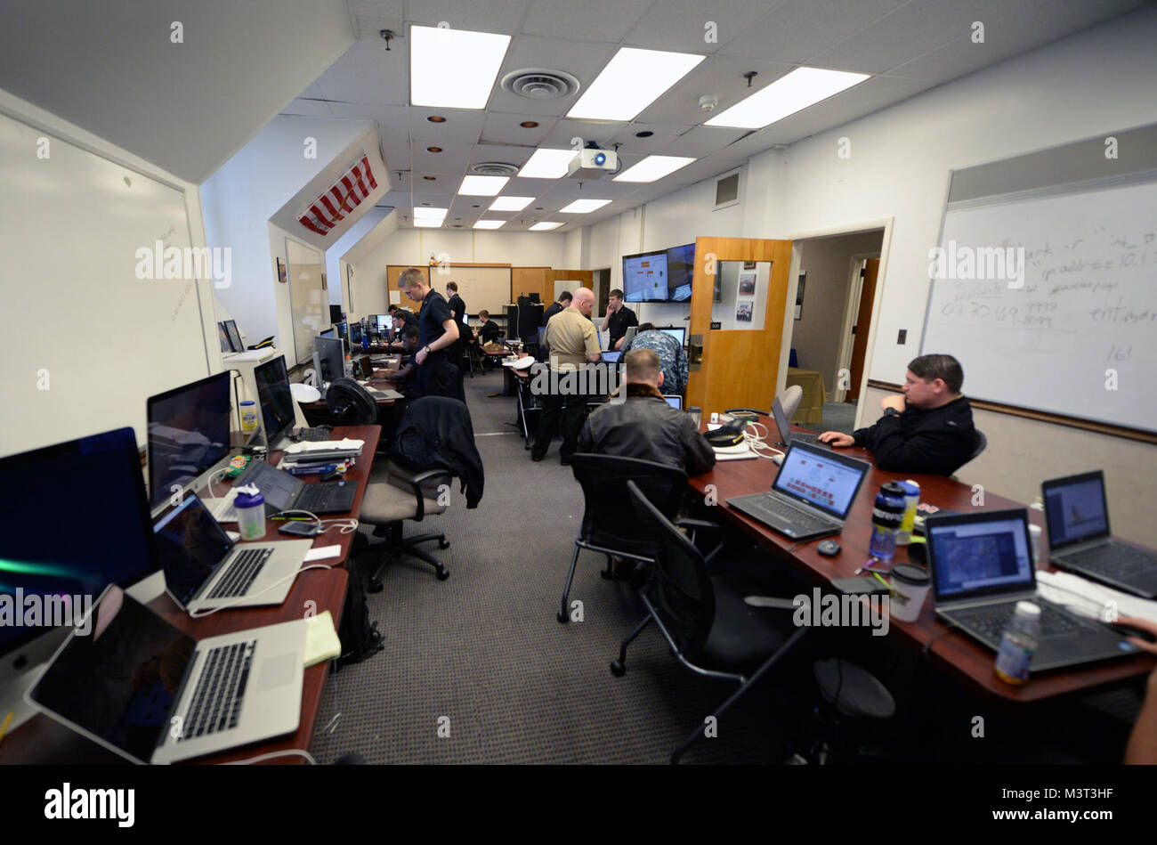 2016 Cyber Defense Exercise activities are performed in the “War Room ...