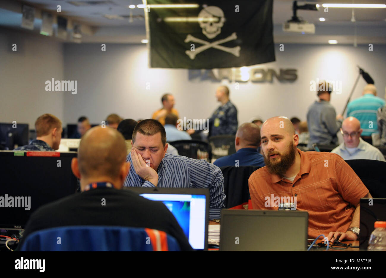 Cyber Defense Exercise Red Cell operations at the Parsons Building ...