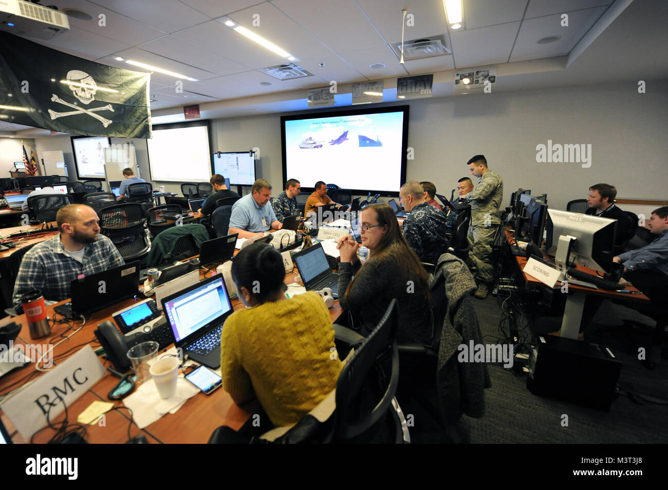 Cyber Defense Exercise White Cell operations at the Parsons Building ...