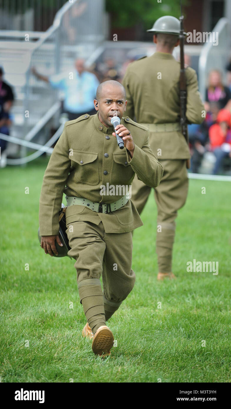 Master Sgt. Colin Eaton (left), vocalist, U.S. Army Band “Pershing’s ...