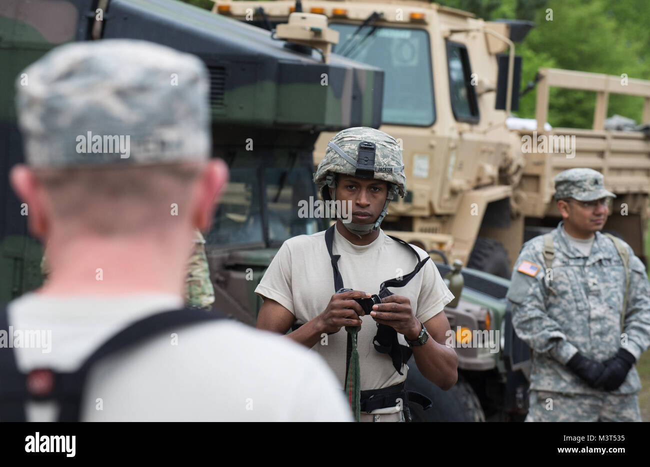 U.S. Army Sergeant Deandre Jackson, a competitor in the 10th Army Air ...