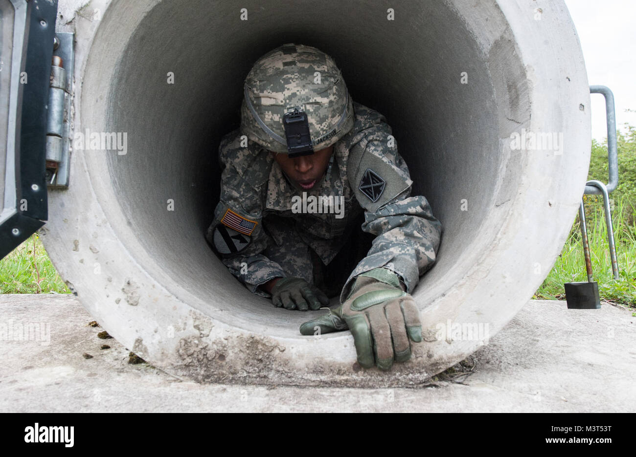 U.S. Army Deandre Jackson, a competitor in the 10th Army Air and ...
