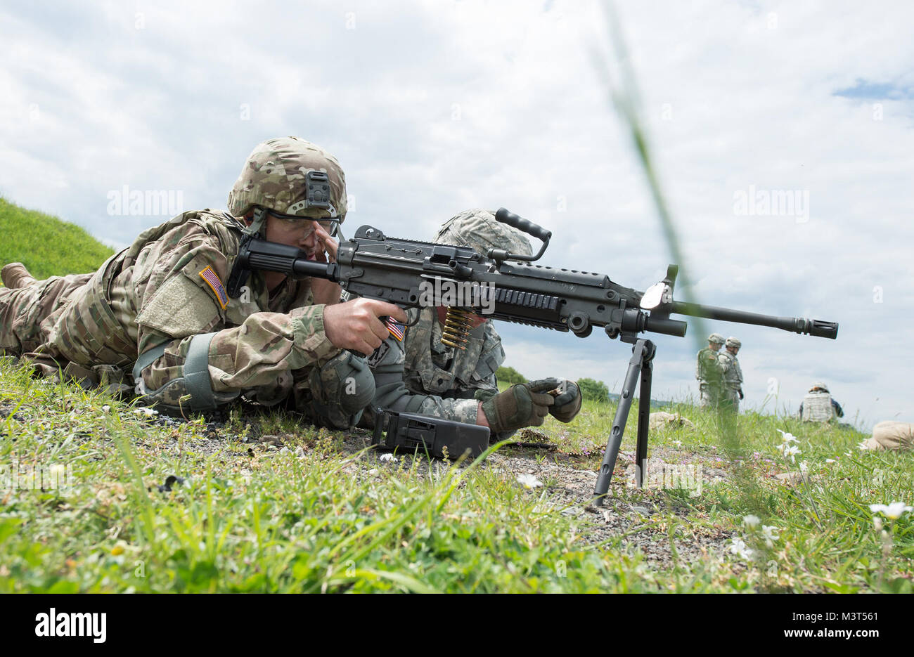U.S. Army 1st Lieutenant Willian Carey (left), a competitor in the 10th ...