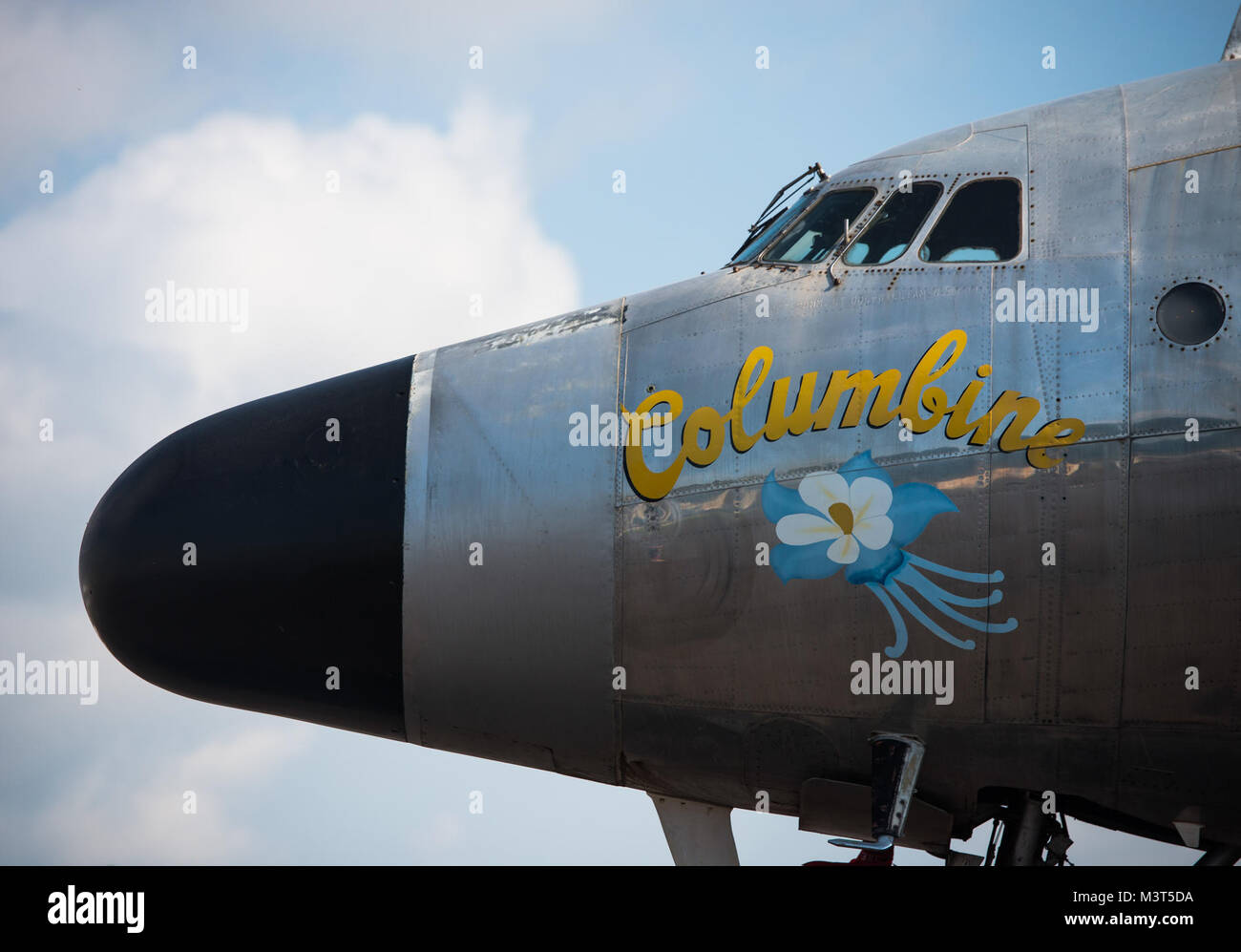 The Columbine II, a Lockheed Constellation, was the first aircraft to ...