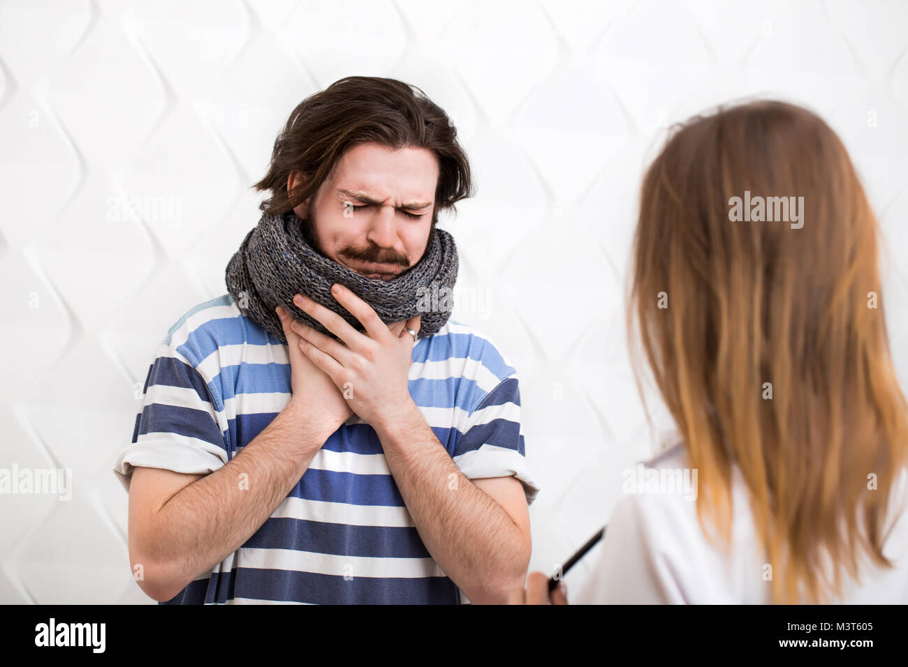 Patient Visits the Doctor Stock Photo - Alamy