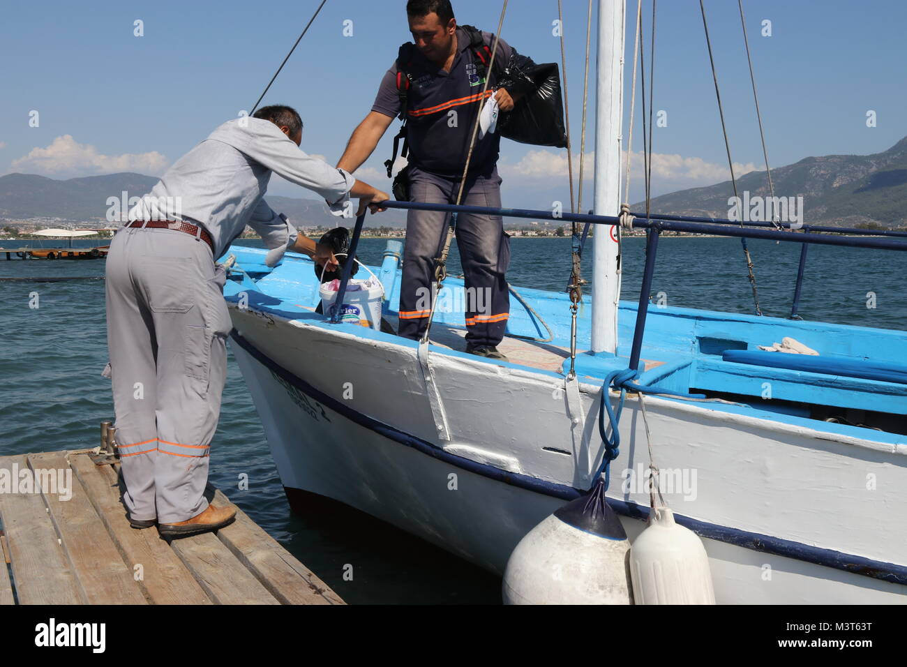 Climbing aboard hi-res stock photography and images - Alamy