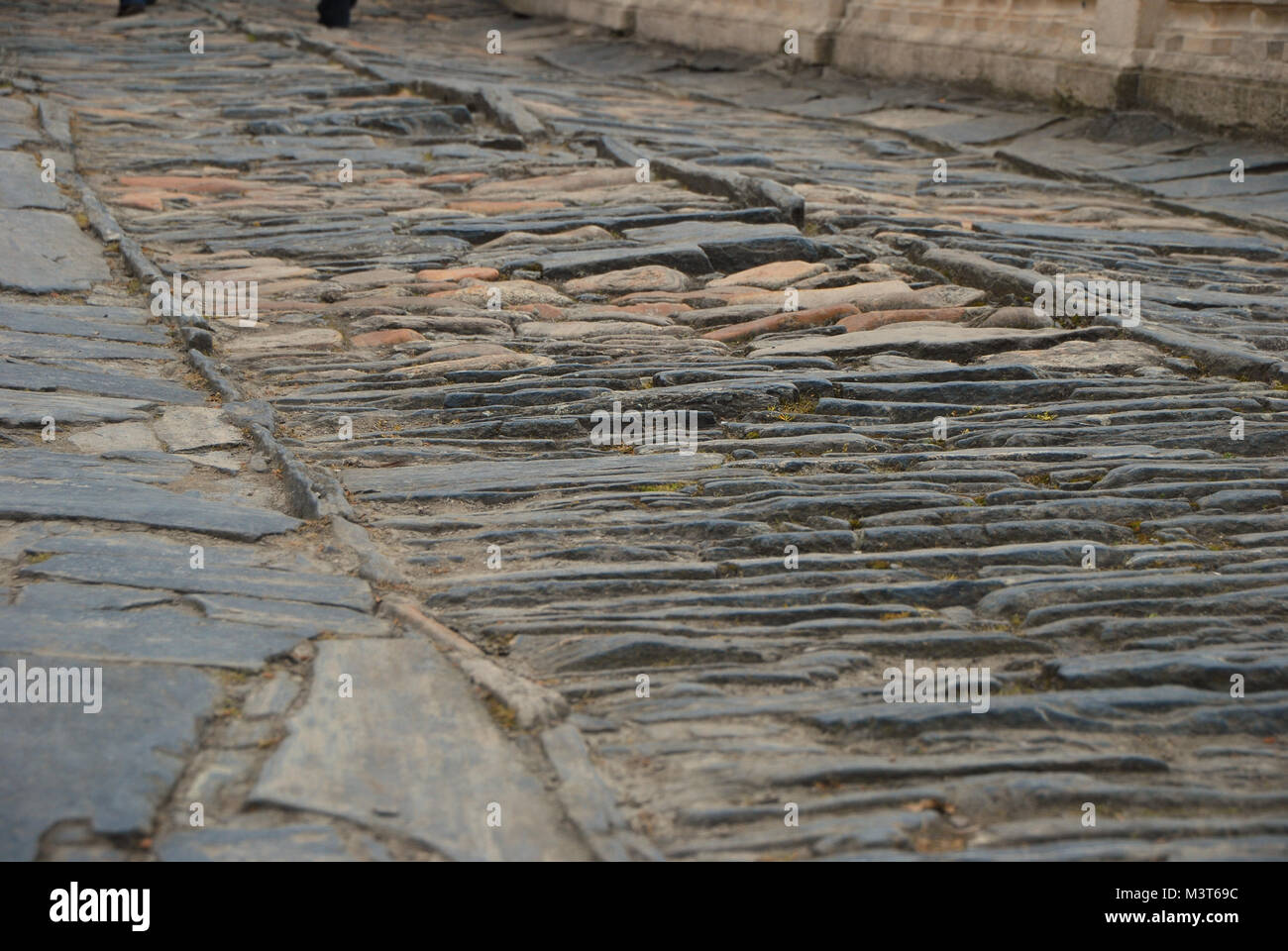 a way from old stone to a medieval castle Stock Photo - Alamy