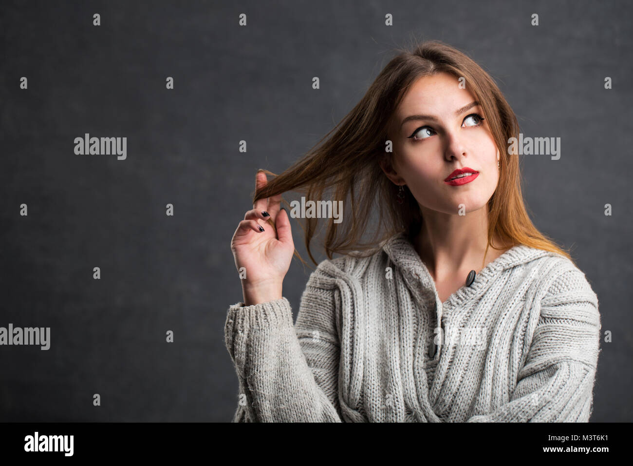 Beautiful Eye-catching Girl Stock Photo - Alamy