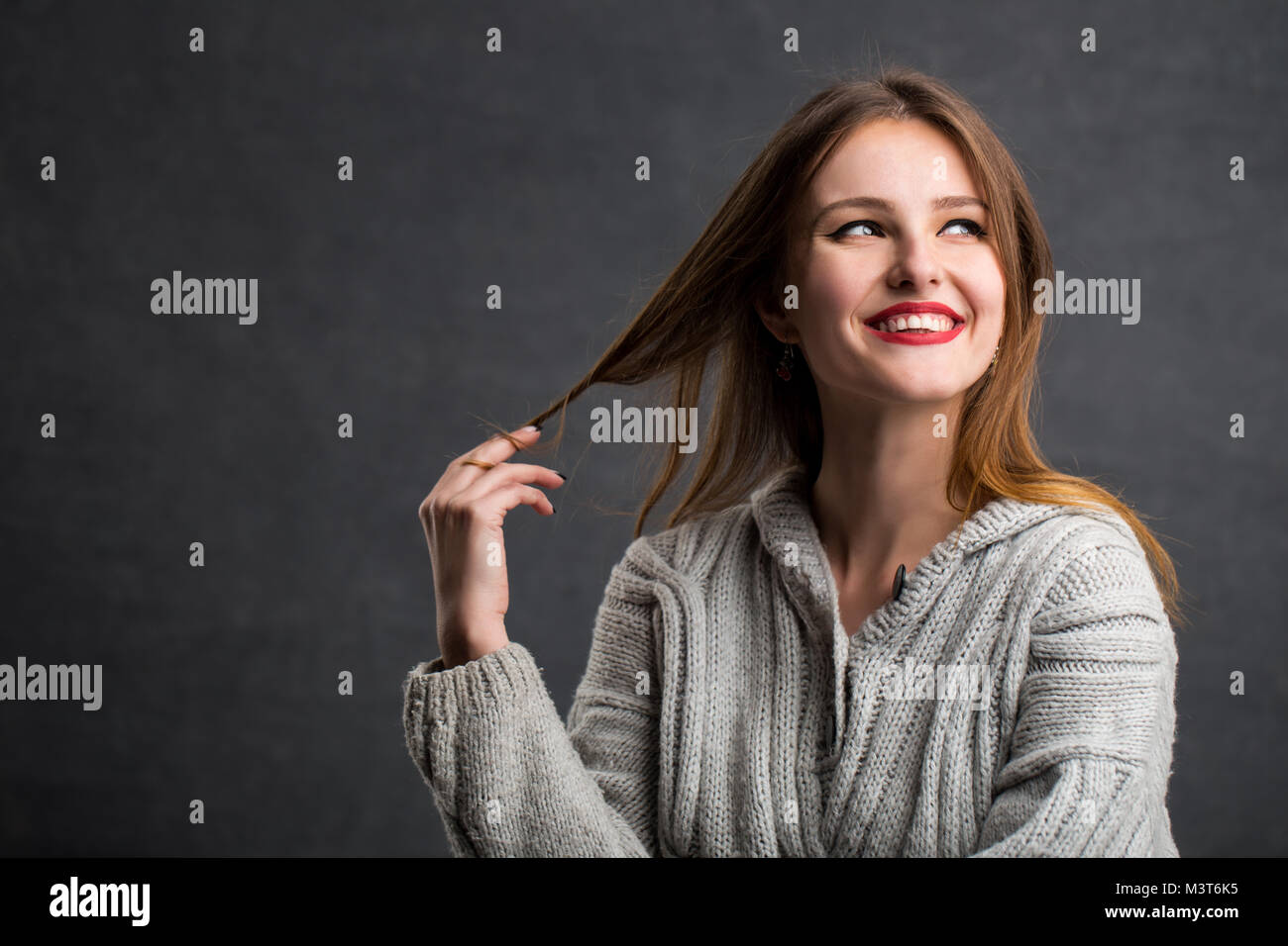 Beautiful Eye-catching Girl Stock Photo - Alamy