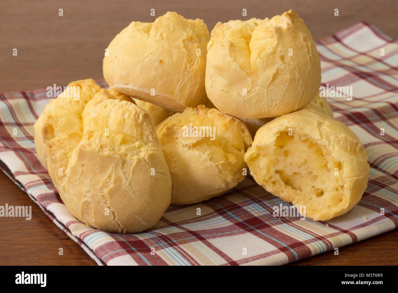 Tree Brazilian Cheese Bread made from a kind of cassava flour ...