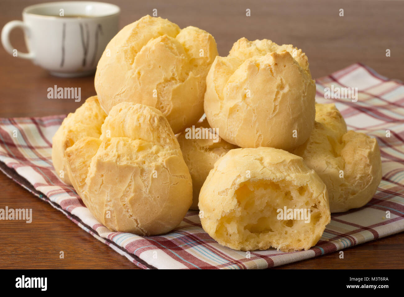 Tree Brazilian Cheese Bread made from a kind of cassava flour ...