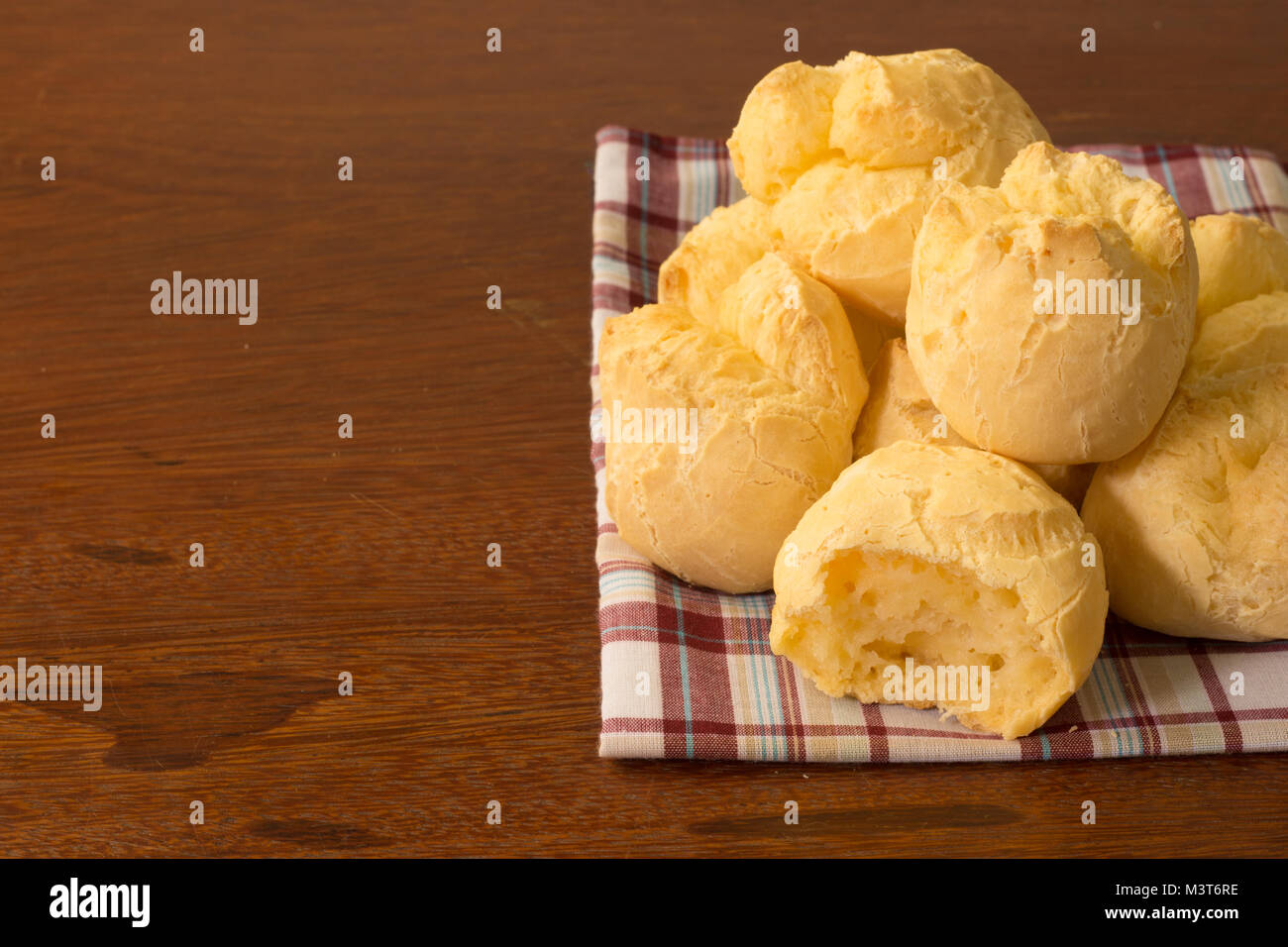 Tree Brazilian Cheese Bread made from a kind of cassava flour ...