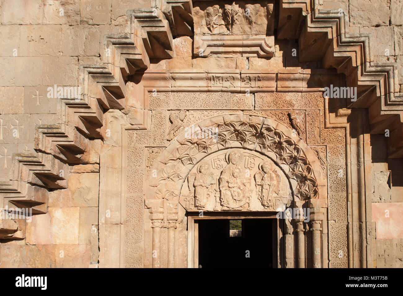 Outside staircase to the first floor of the Noravank "New Monastery ...