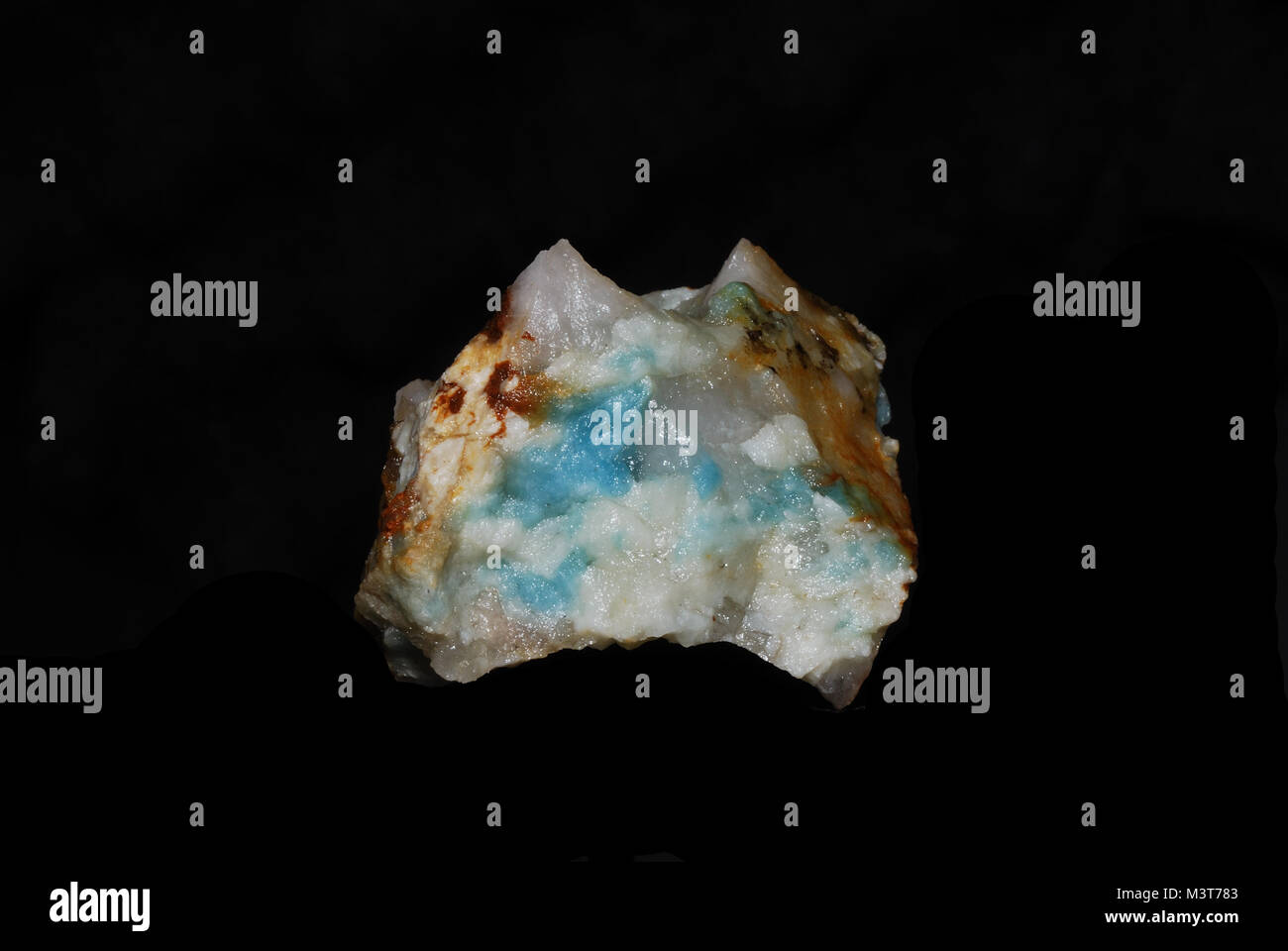 beautiful blue mineral oil Lazulite Stock Photo - Alamy