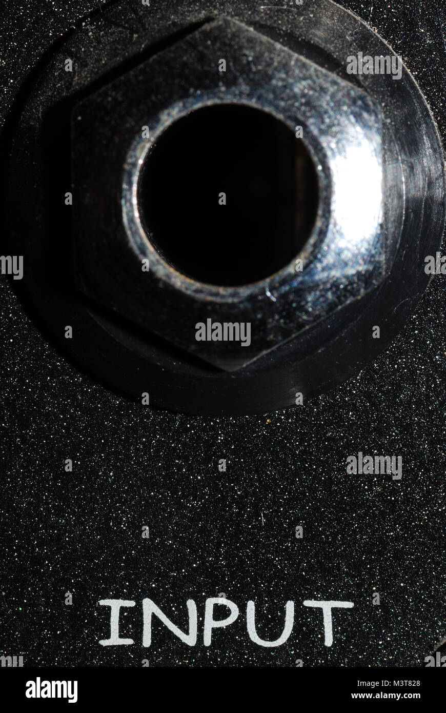 music amplifier input connector Stock Photo - Alamy