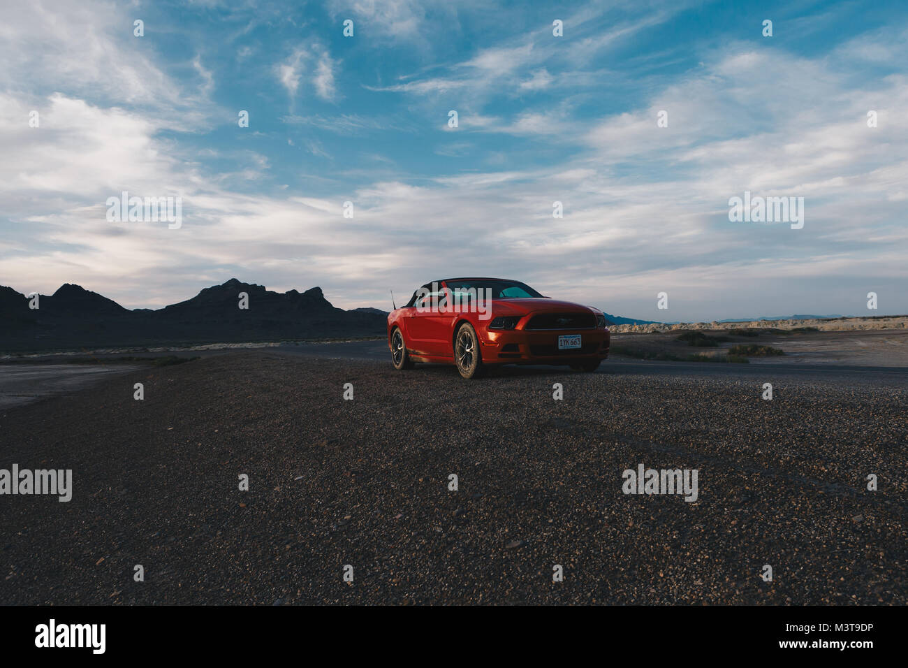 BONNEVILLE ,UTAH, USA JUNE 4, 2015: Photo of a Ford Mustang Convertible ...