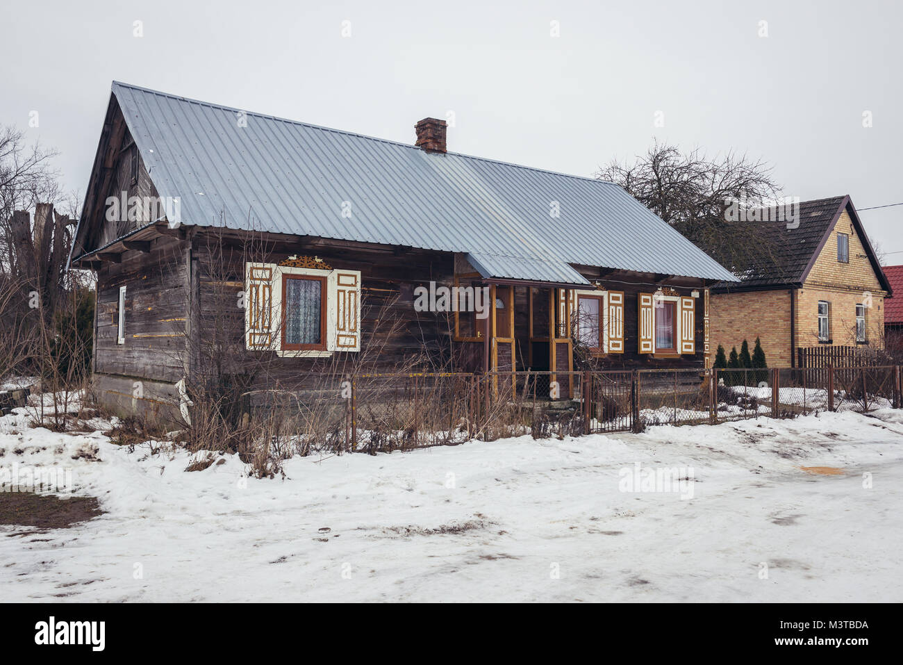 Wooden house in Soce village on so called Land of Open Shutters trail ...