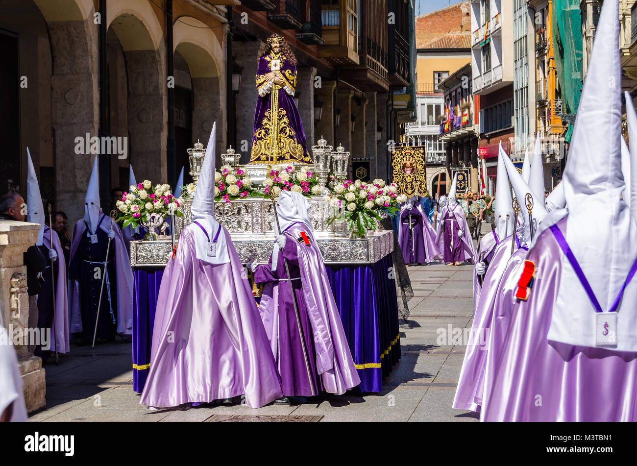 PALENCIA, SPAIN - MARCH 24, 2016: Traditional Spanish Holy Week (Semana ...