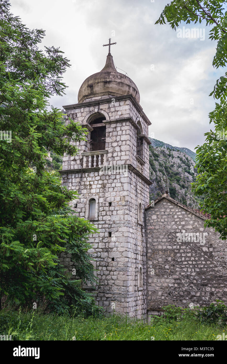 Bell tower of monastery and Church of Saint Clare on the Old Town of ...