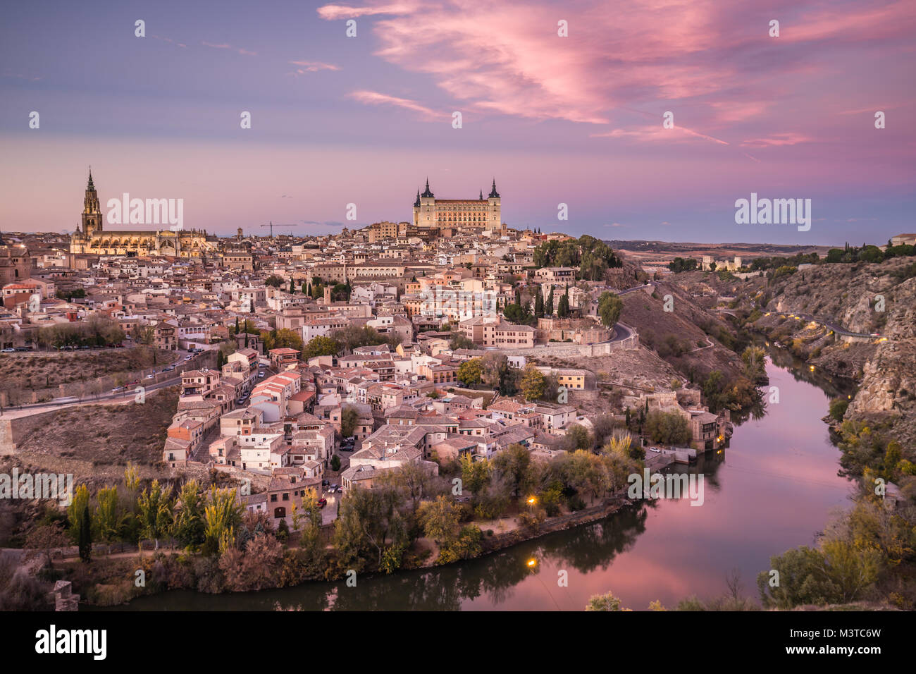 Night aerial view toledo hi-res stock photography and images - Alamy