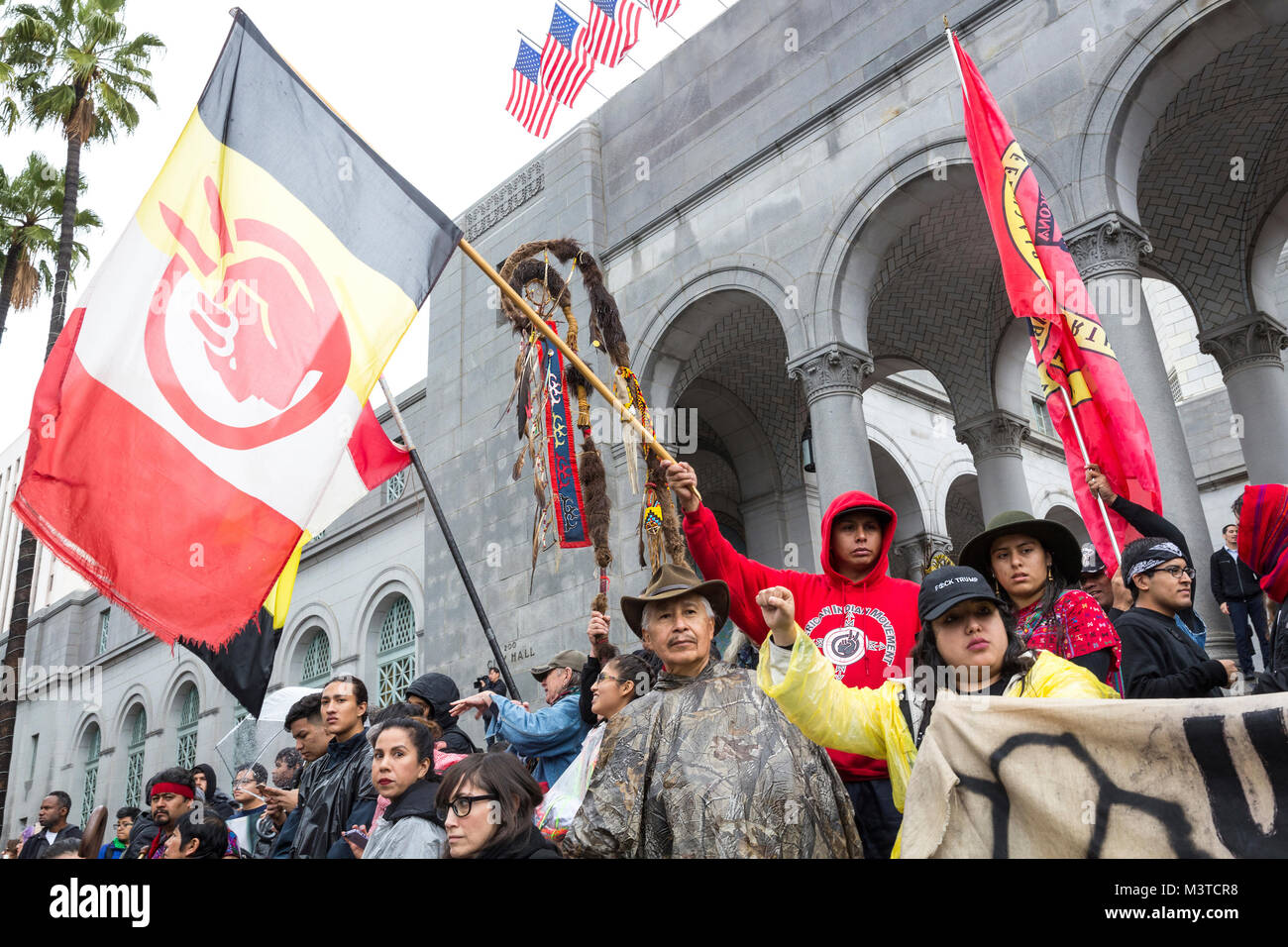Native american protest march hi-res stock photography and images - Alamy