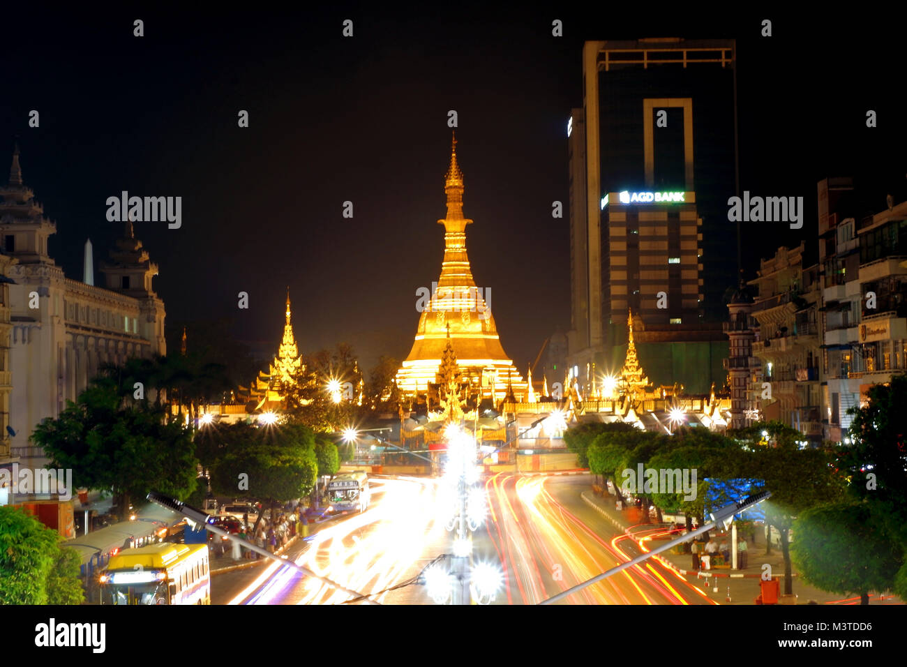 Yangon night hi-res stock photography and images - Alamy