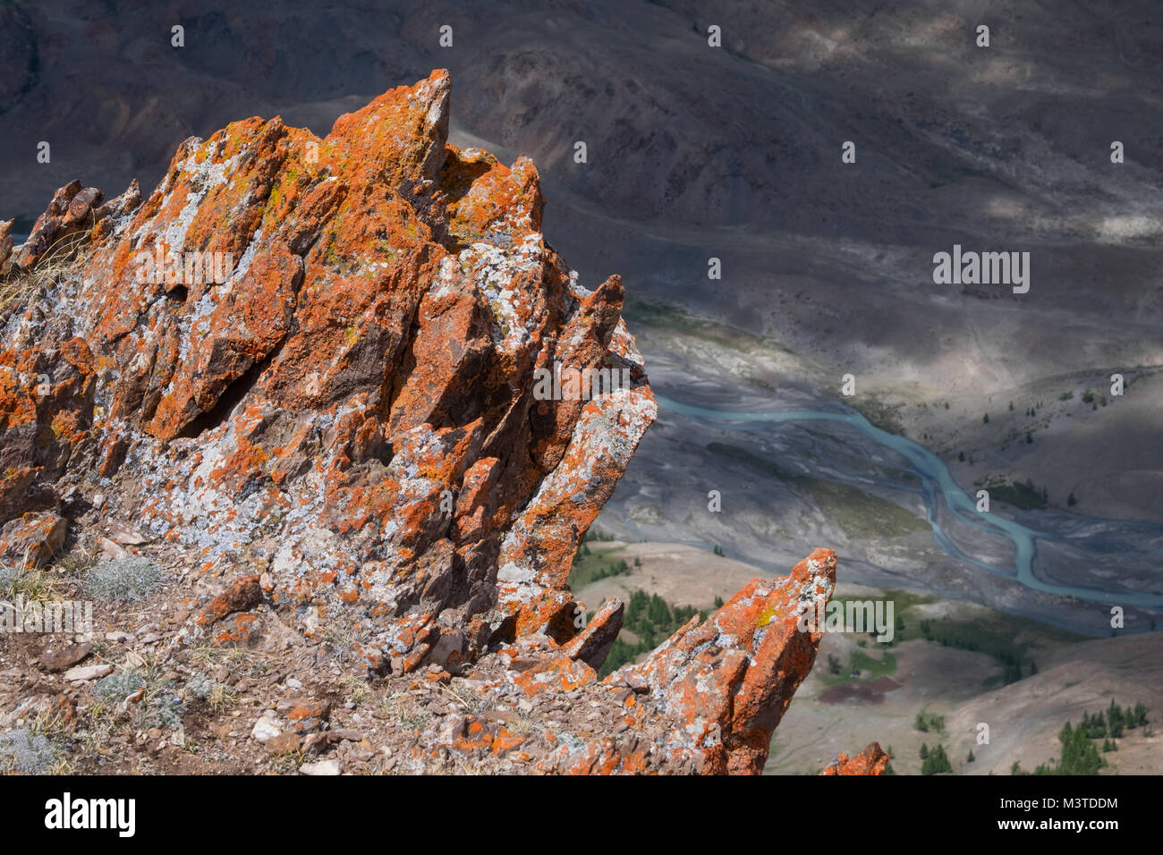 Sharp and dangerous rocks composed of sedimentary rocks Stock Photo - Alamy