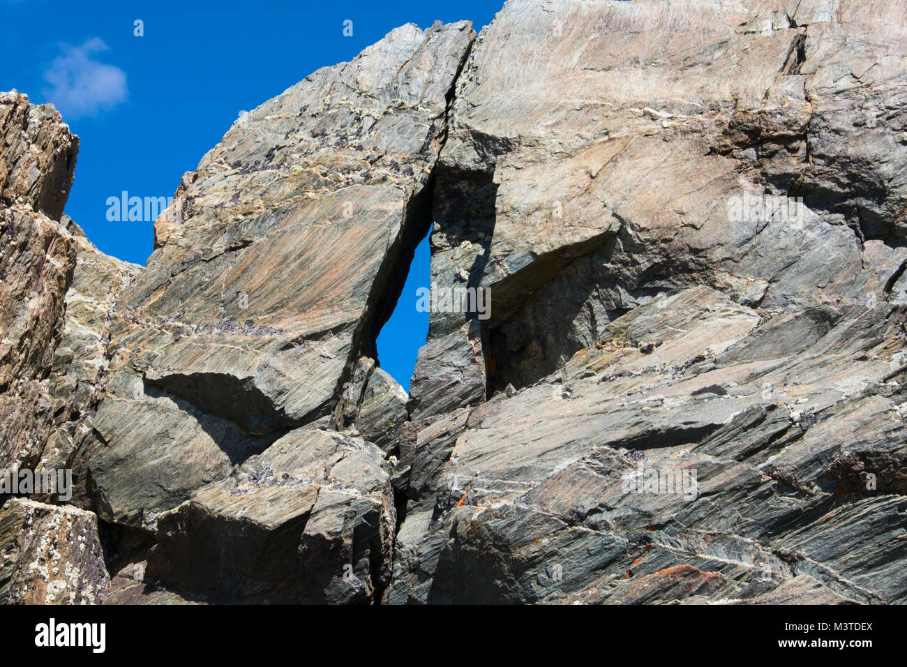 Aeolian erosion. The destruction of rocks by action of wind Stock Photo ...