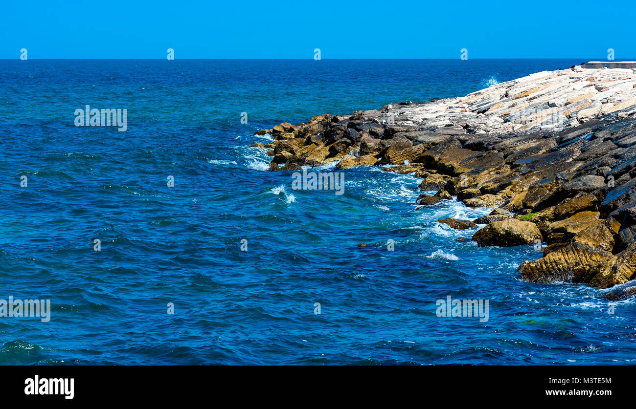 Details of a breakwater protection Stock Photo - Alamy