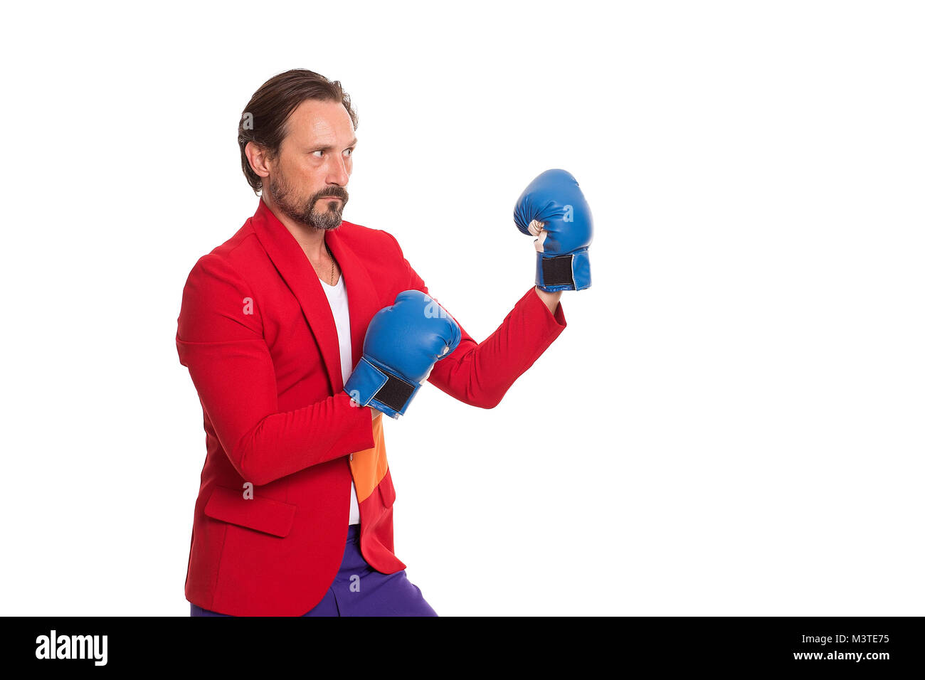 Boxer man fight in Cut Out Stock Images & Pictures - Alamy