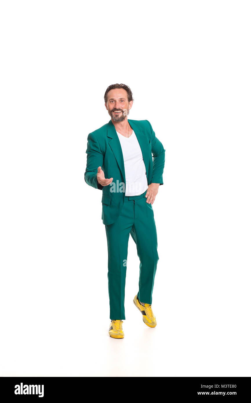 Black man in green Cut Out Stock Images & Pictures - Alamy