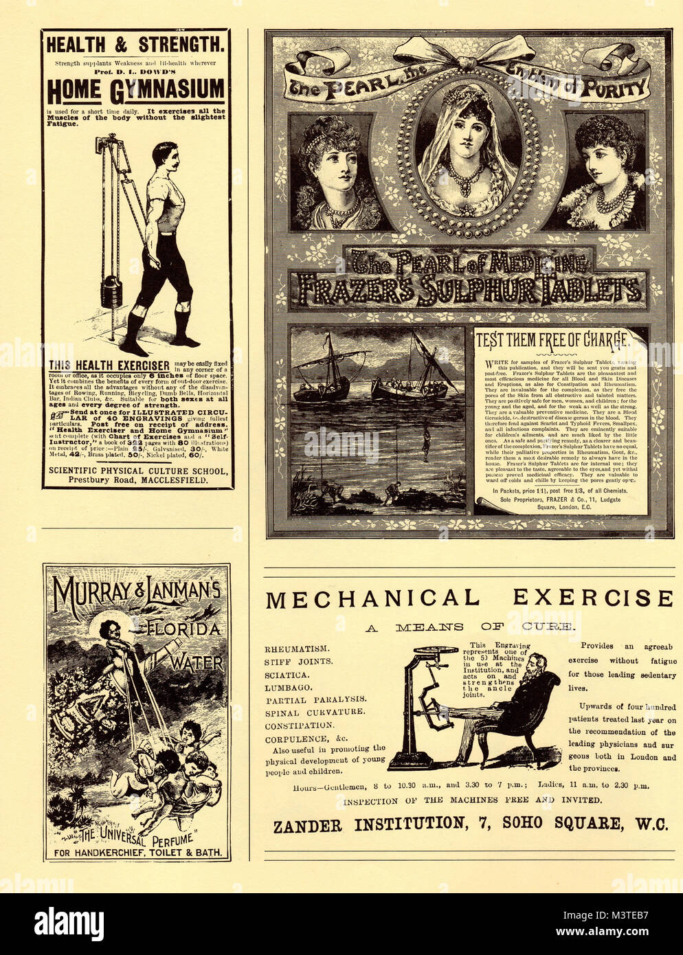 Victorian and Edwardian Advertising Posters Stock Photo - Alamy