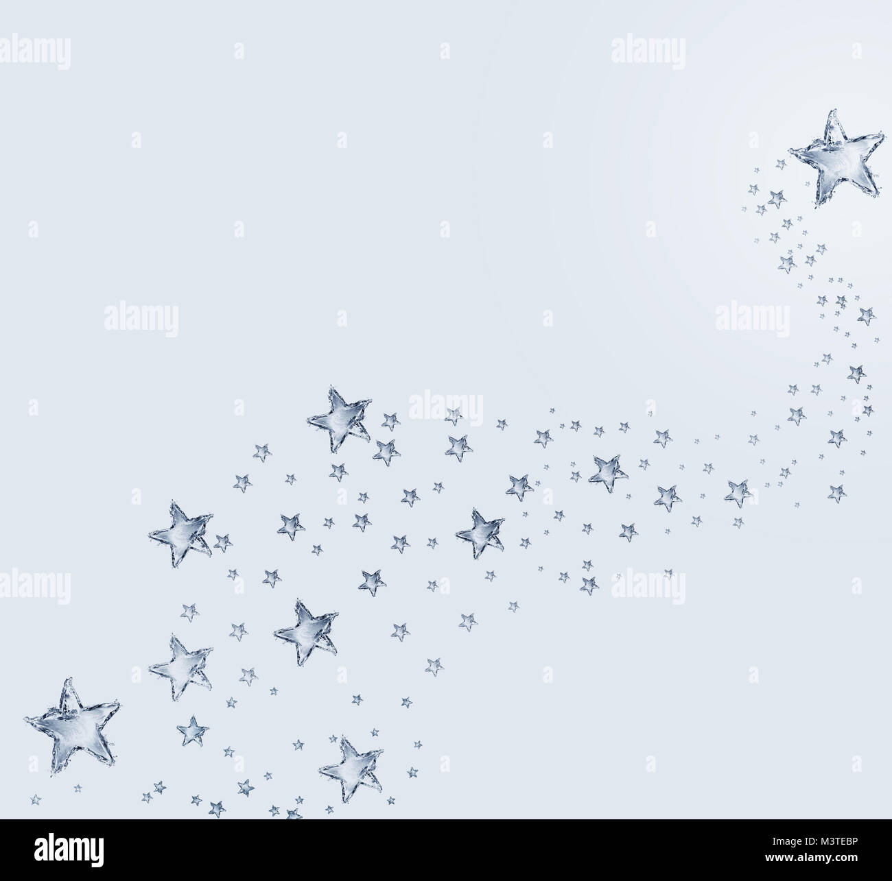 A background of water stars floating in a magical pattern Stock Photo ...