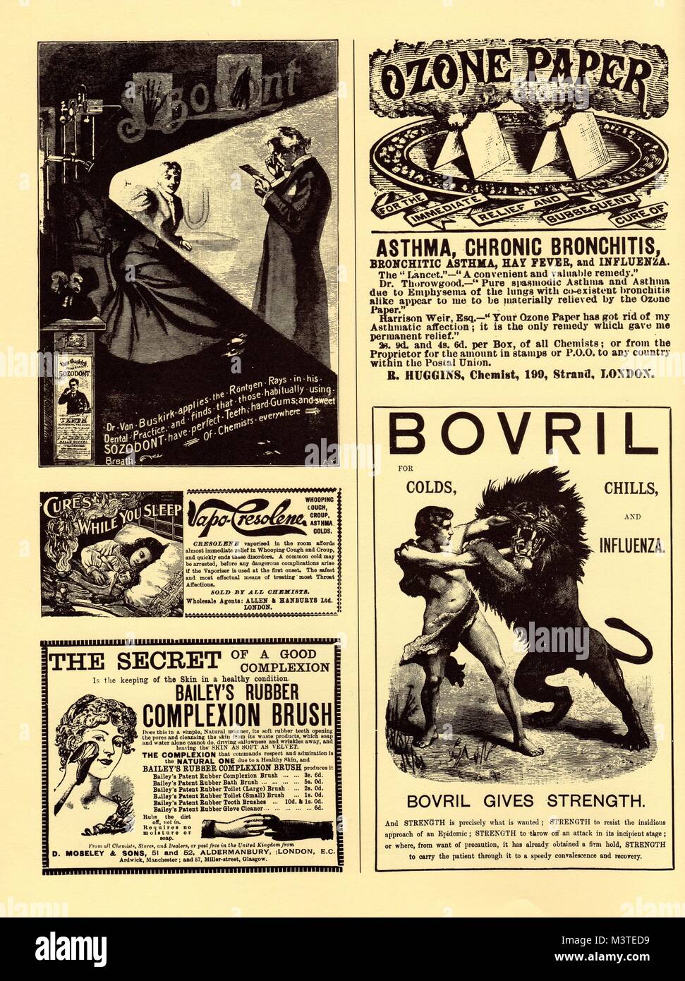 Old Victorian Advertising High Resolution Stock Photography and Images ...