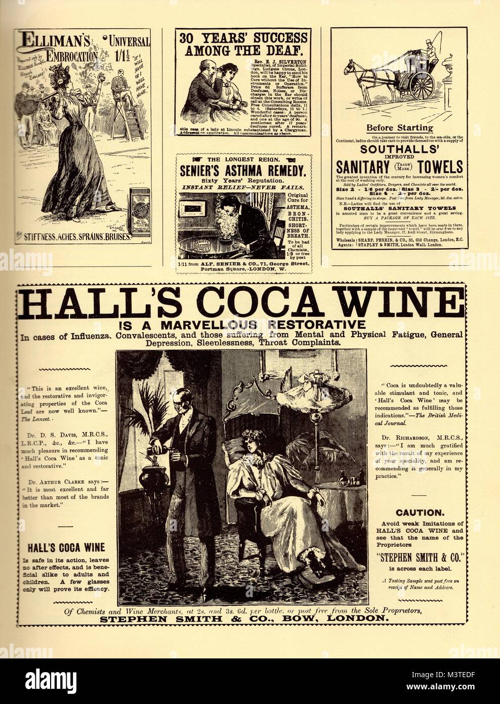 Victorian and Edwardian Advertising Posters for Coca Wine and other ...