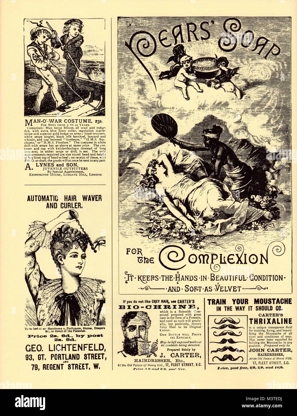 Victorian and Edwardian Advertising Posters Stock Photo - Alamy