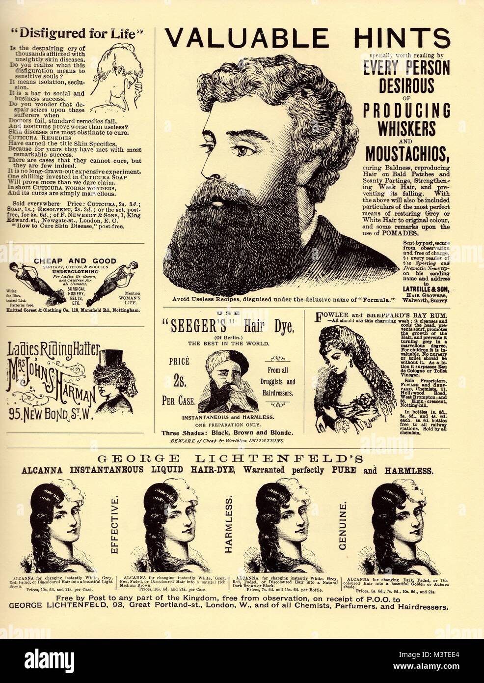 Victorian and Edwardian Advertising Posters Stock Photo - Alamy