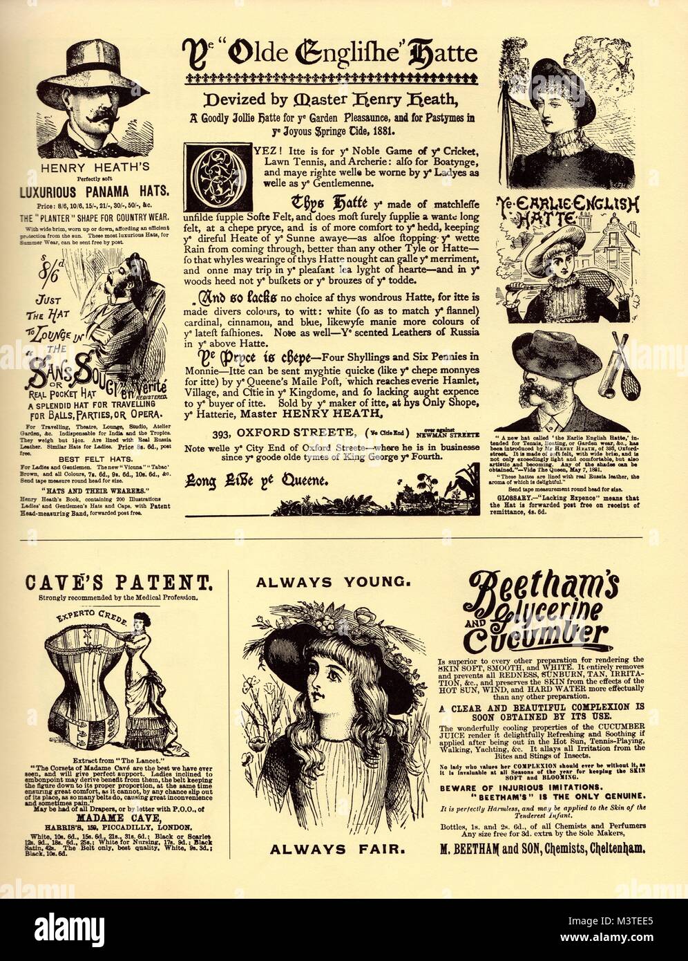 Victorian and Edwardian Advertising Posters Stock Photo - Alamy