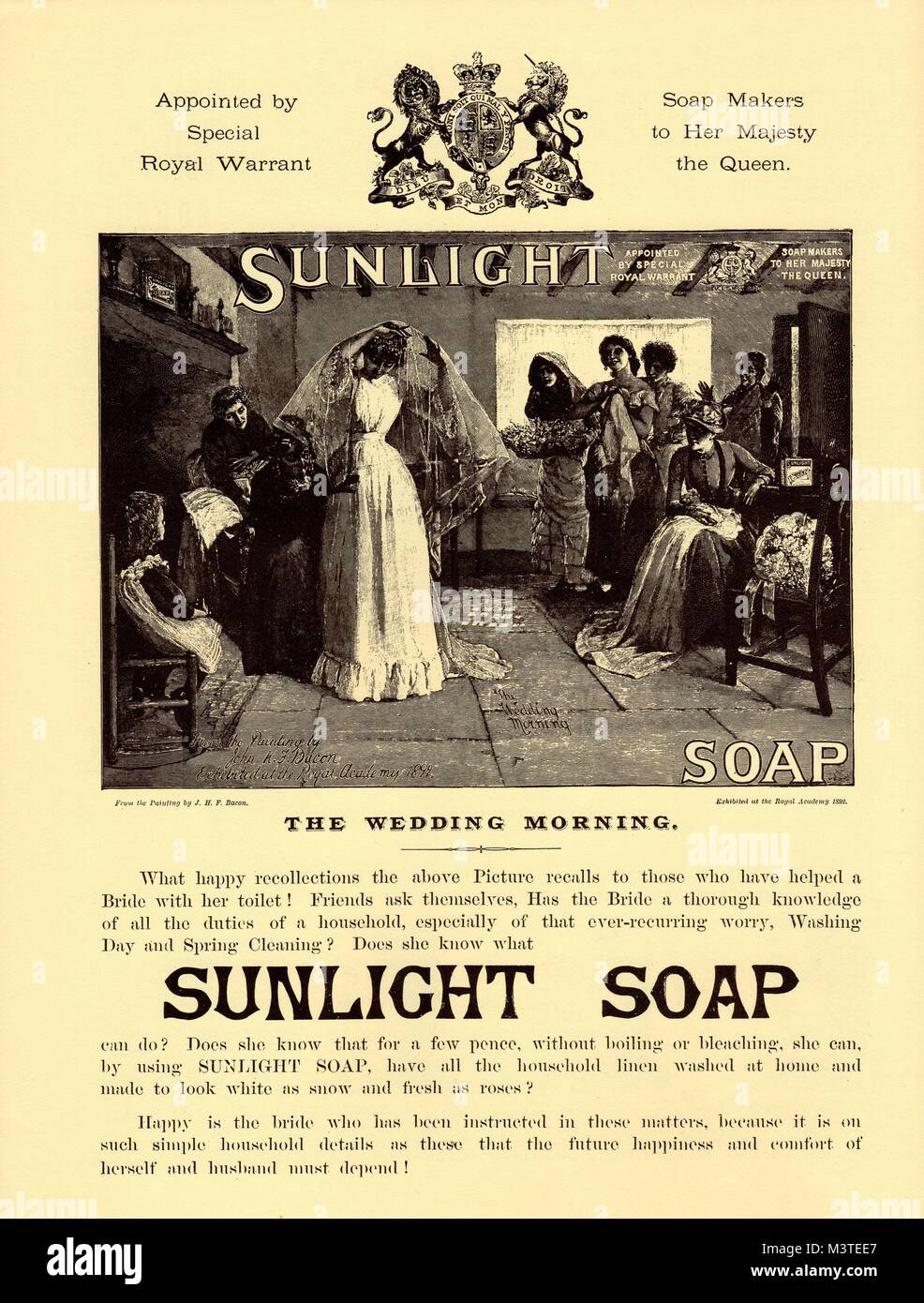 Victorian Advertising Poster Circa 1890-1900 for Sunlight Soap Stock ...