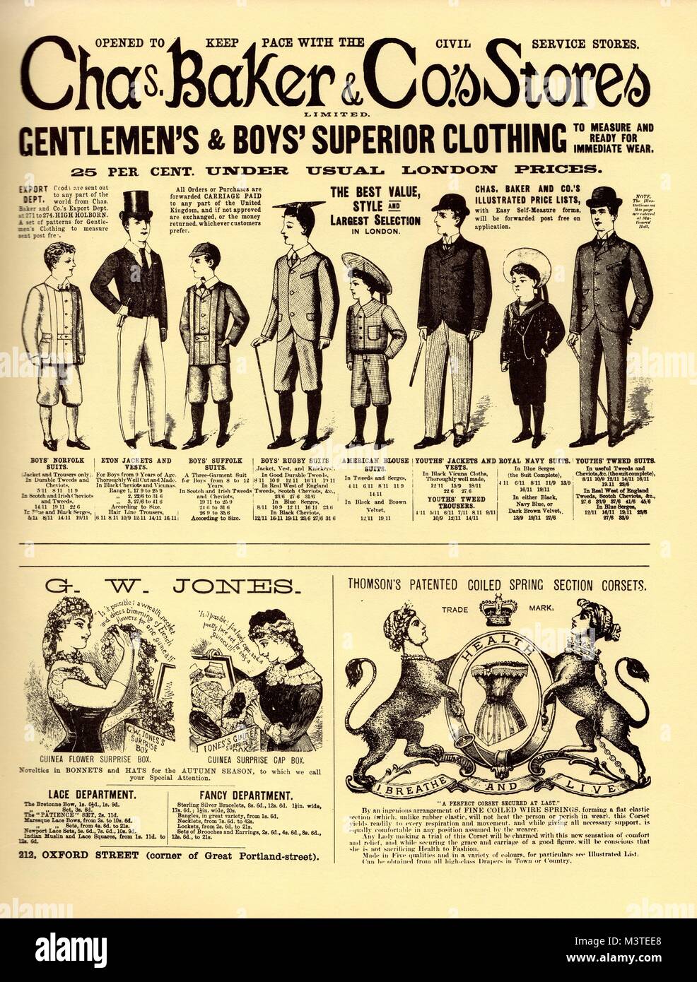 Victorian and Edwardian Advertising Posters Stock Photo - Alamy