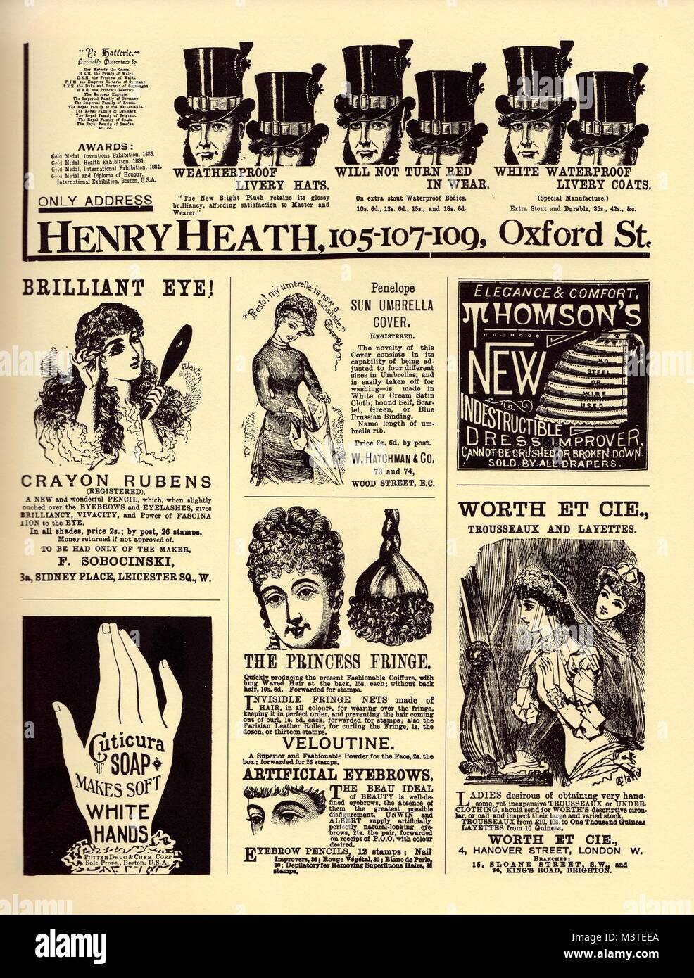 Victorian and Edwardian Advertising Posters Stock Photo - Alamy