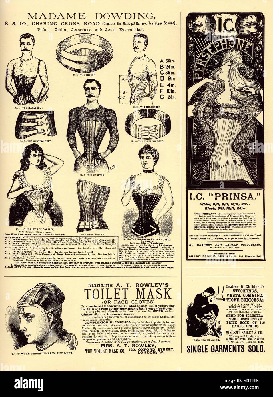 Victorian and Edwardian Advertising Poster for ladies and gentlemen ...