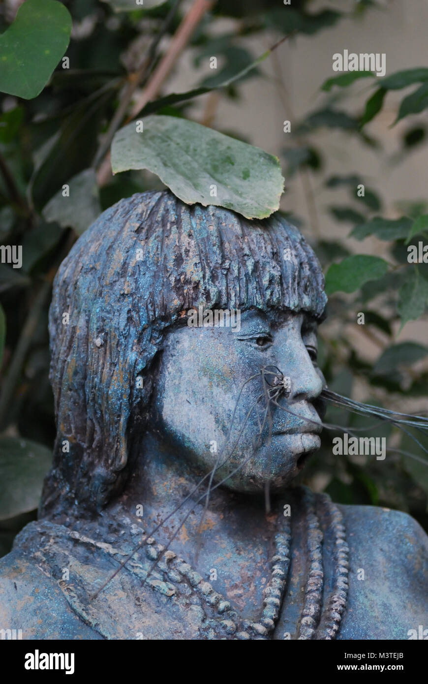 beautiful woman in ancient sculpture maja rainforest Stock Photo - Alamy
