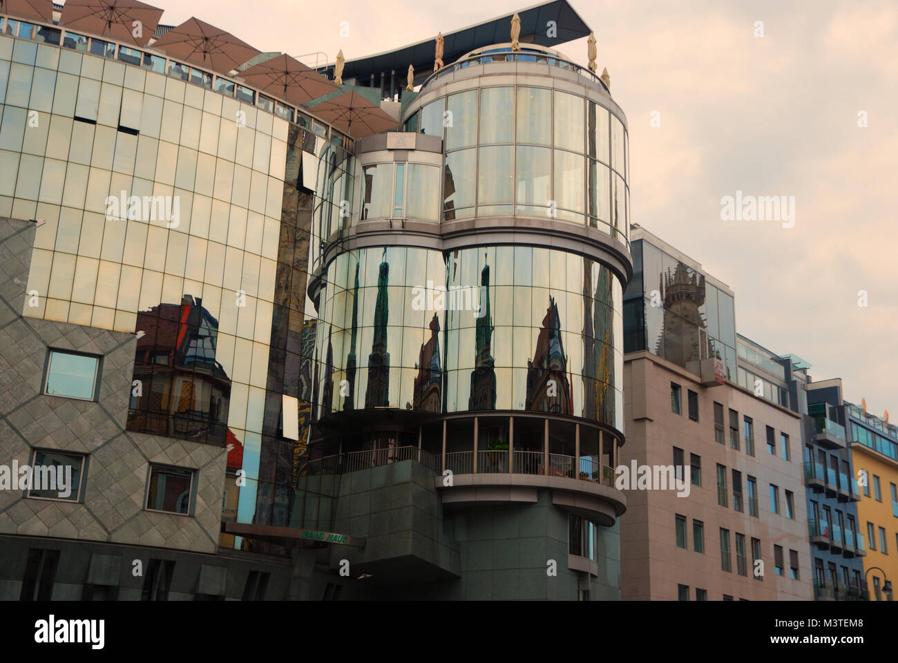 beautiful reflection in a glass facade in vienna, Austria Stephen Stock ...
