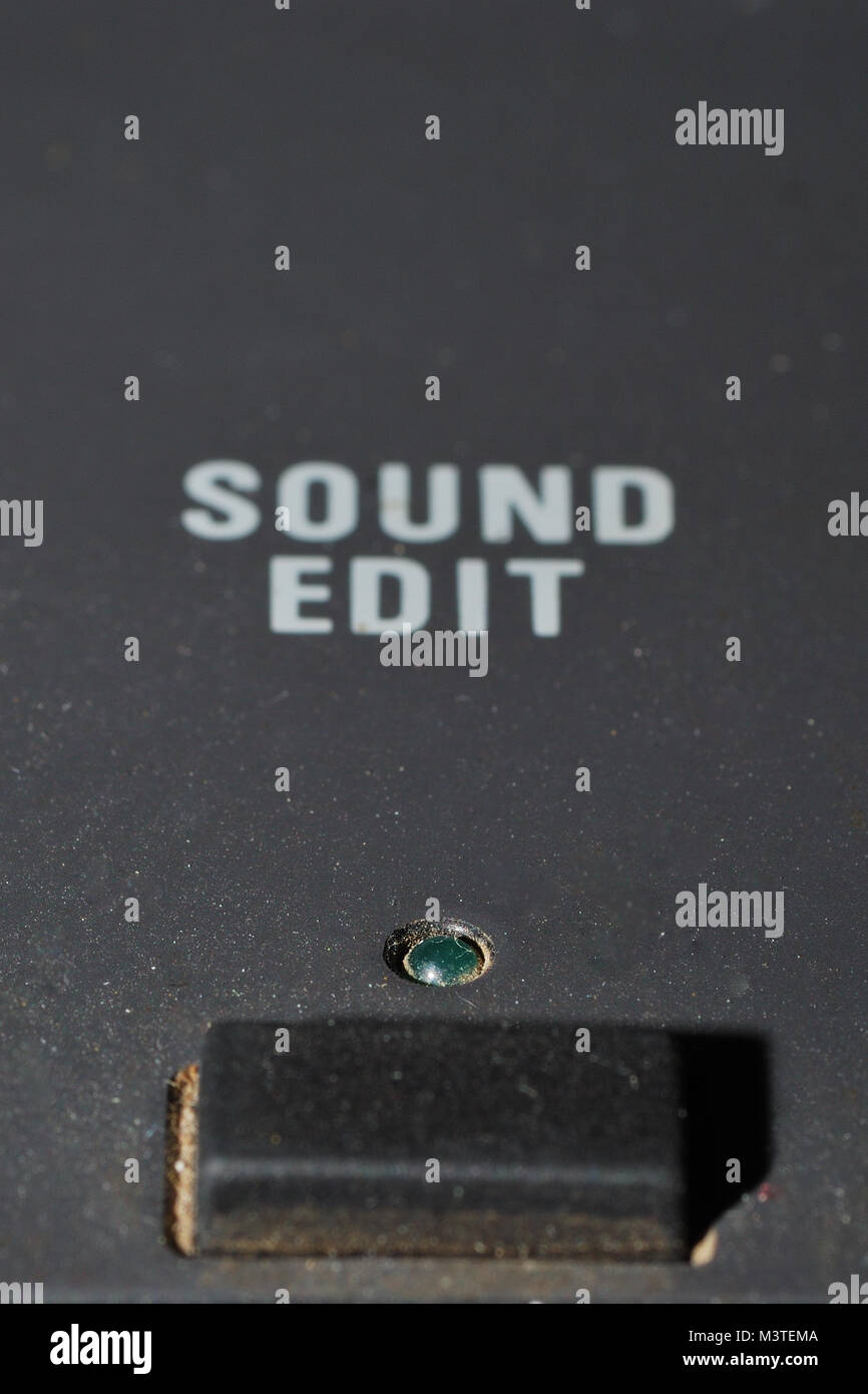 edit switch for sound mixer dj black band Stock Photo - Alamy
