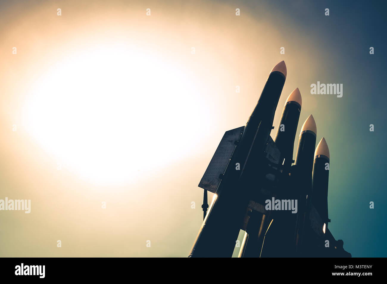 Missiles of anti aircraft-rocket complex are on guard of country's ...